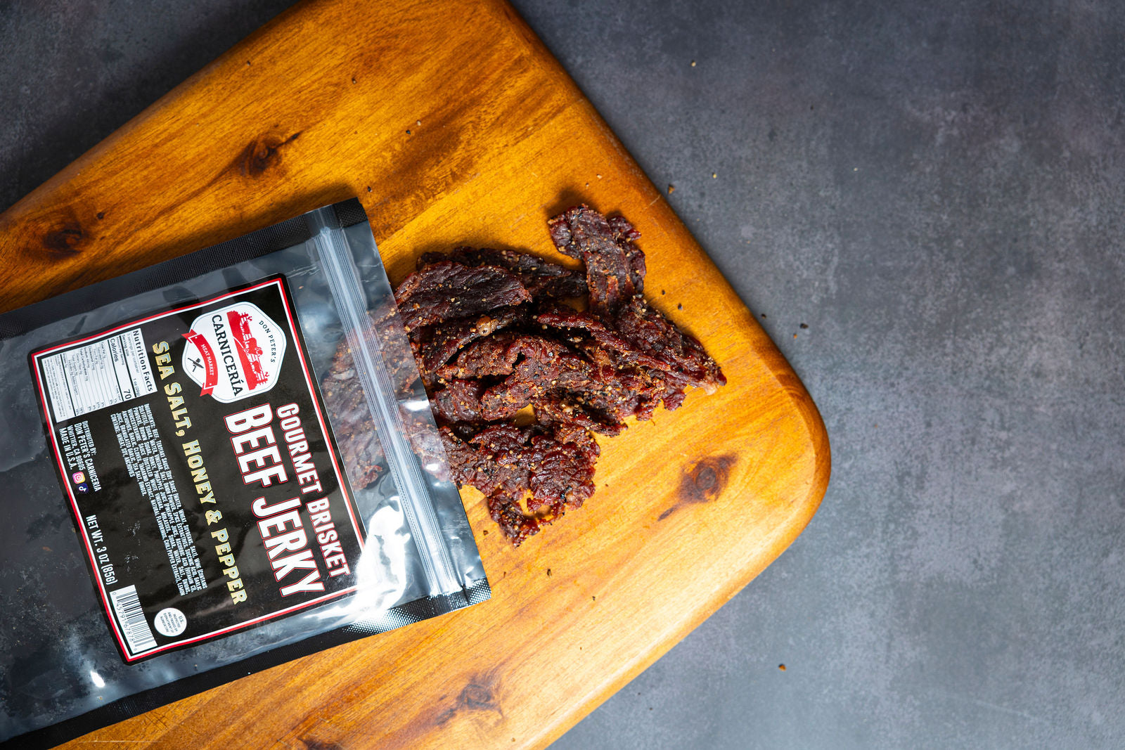 Don Peter's Brisket Beef Jerky (Sea Salt, Honey, Pepper) – Don Peter's ...